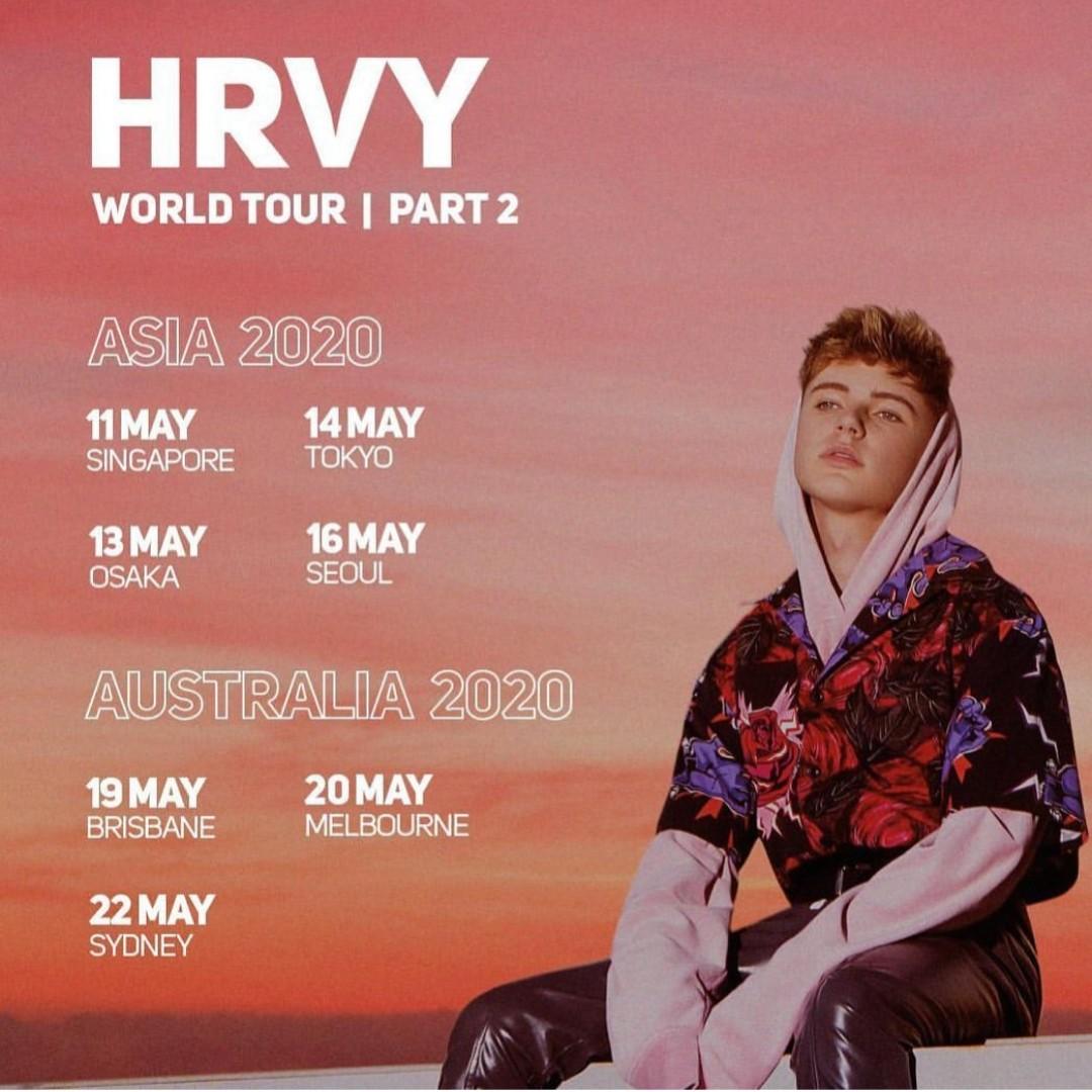 HRVY World Tour | Part 2 SINGAPORE, Hobbies & Toys, Memorabilia ...