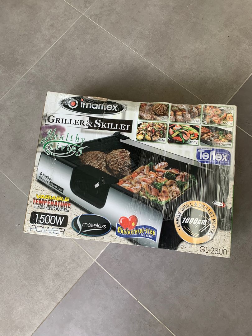 Imarflex Griller and Skillet GL-2300 1500 watts, TV & Home Appliances ...