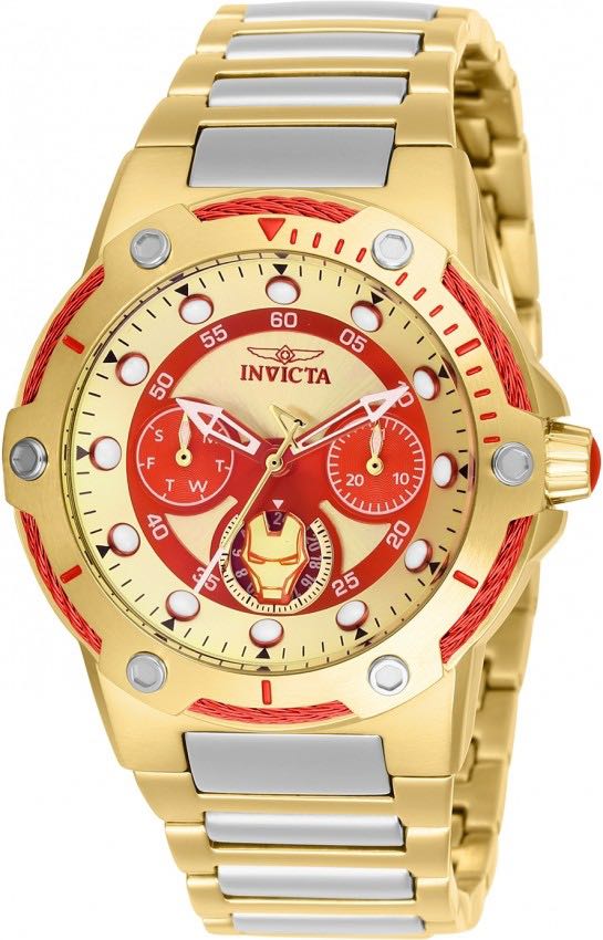 Invicta X Marvel Iron Man, Luxury, Watches on Carousell
