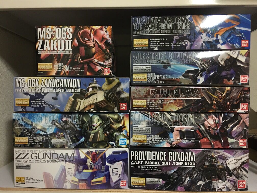 MG Gundam Gunpla Kits, Hobbies & Toys, Toys & Games on Carousell