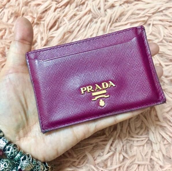 Prada Card Holder, Luxury, Accessories on Carousell