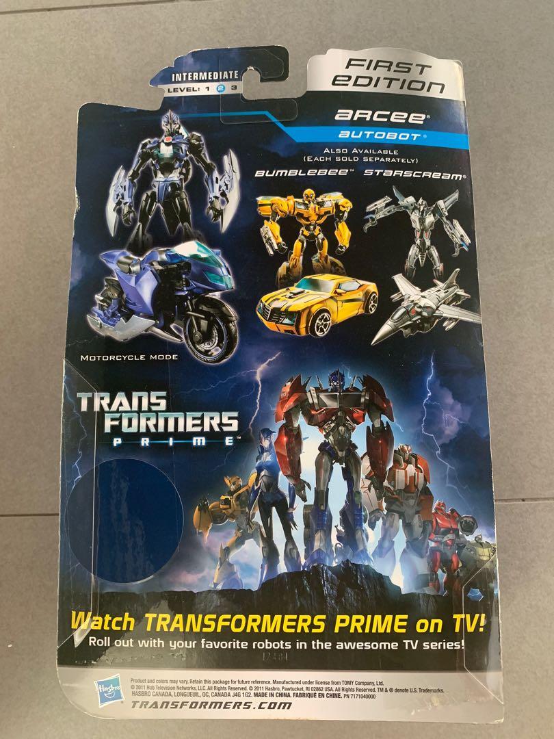 Prime Arcee First Edition Transformers Prime Tamara Tomy Hasbro RID ...