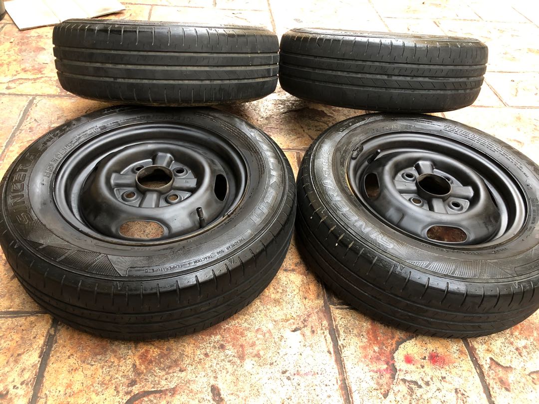 Rim besi 13 inci proton iswara, Auto Accessories on Carousell
