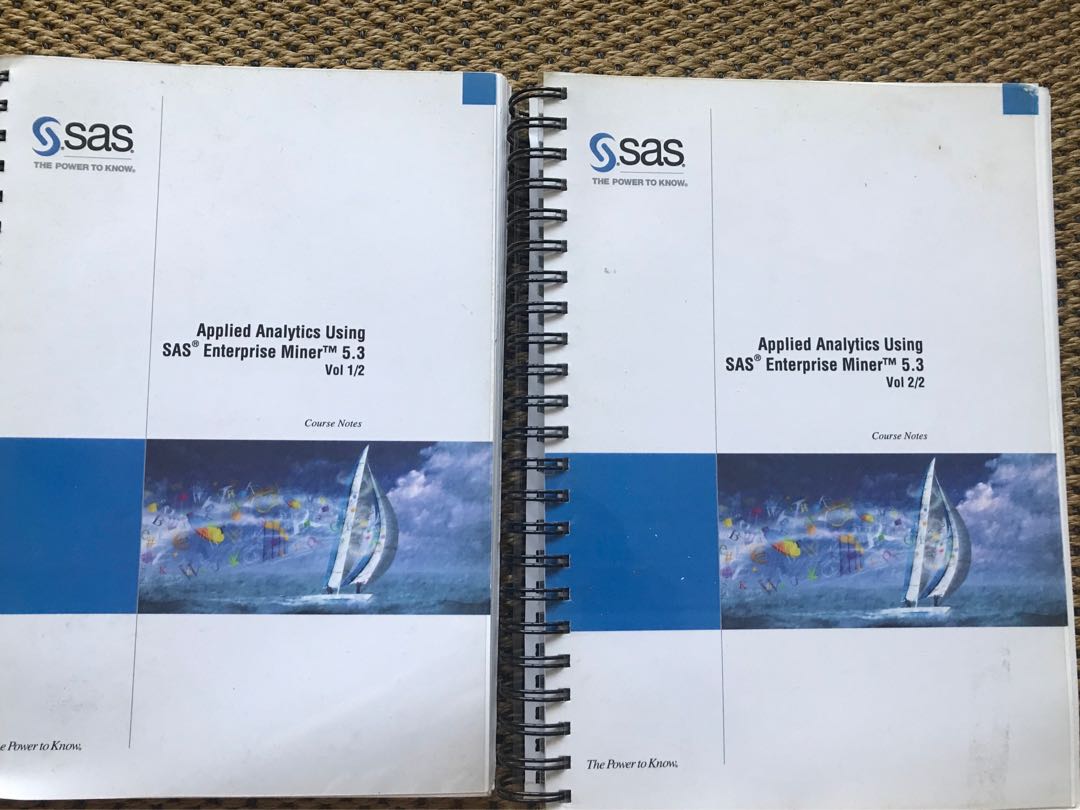 Sas Applied Analytics Enterprise Miner 5 3 Hobbies And Toys Books And Magazines Textbooks On