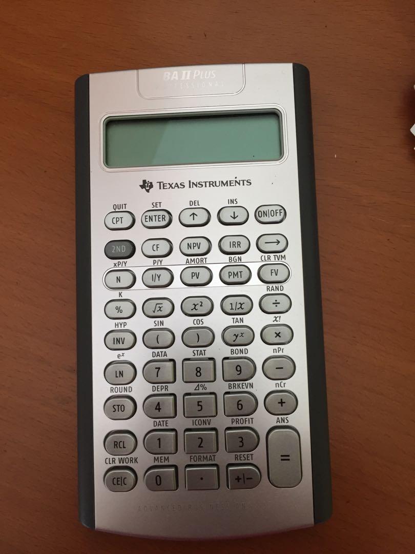 Texas Instruments BA II Plus Professional Financial Calculator ...