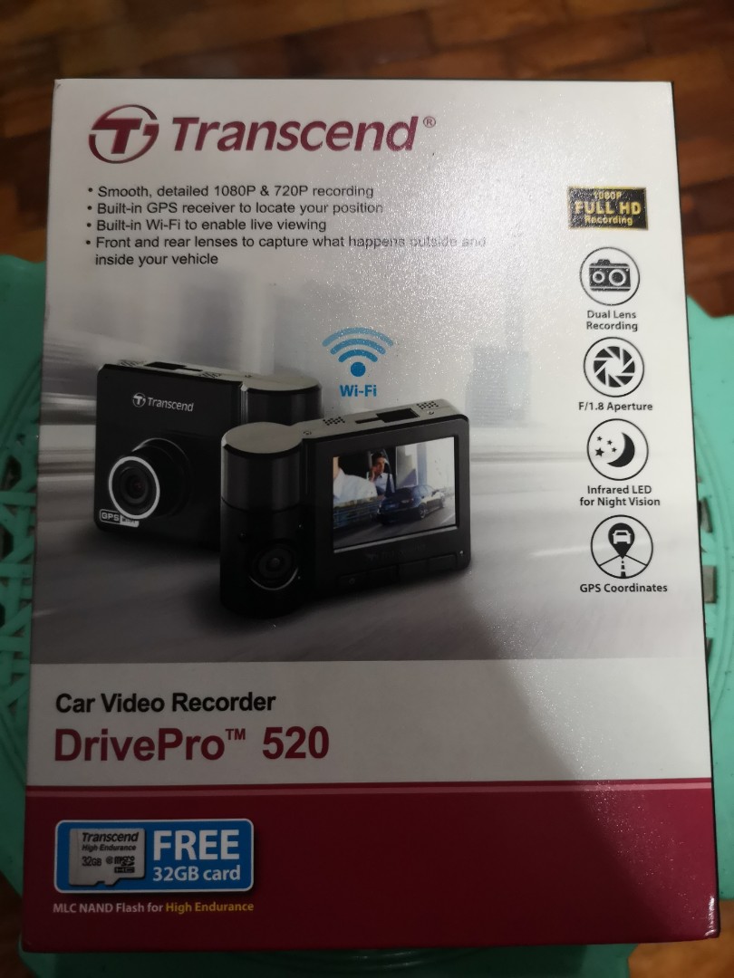 Transcend DrivePro 520 Dashcam, Furniture & Home Living, Security ...
