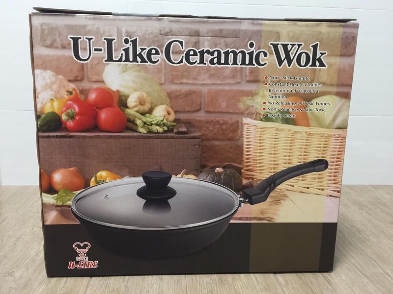 U-Like Ceramic Wok, Furniture & Home Living, Kitchenware & Tableware ...