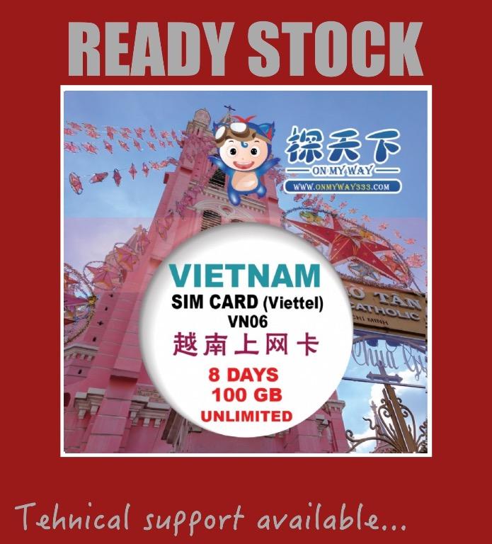 VIETNAM SIM CARD (VN06), Hobbies & Toys, Travel, Travel Essentials ...