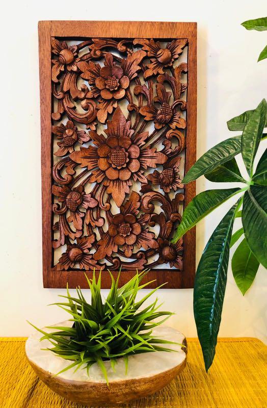 Wood carved panel, Design & Craft, Others on Carousell