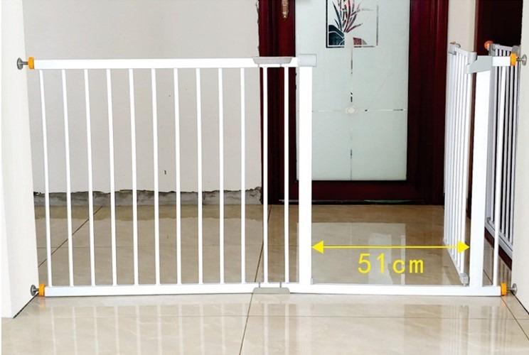 Auto Close Pressure Fit Safety Gate Rail Guard for Doorway Corridor ...