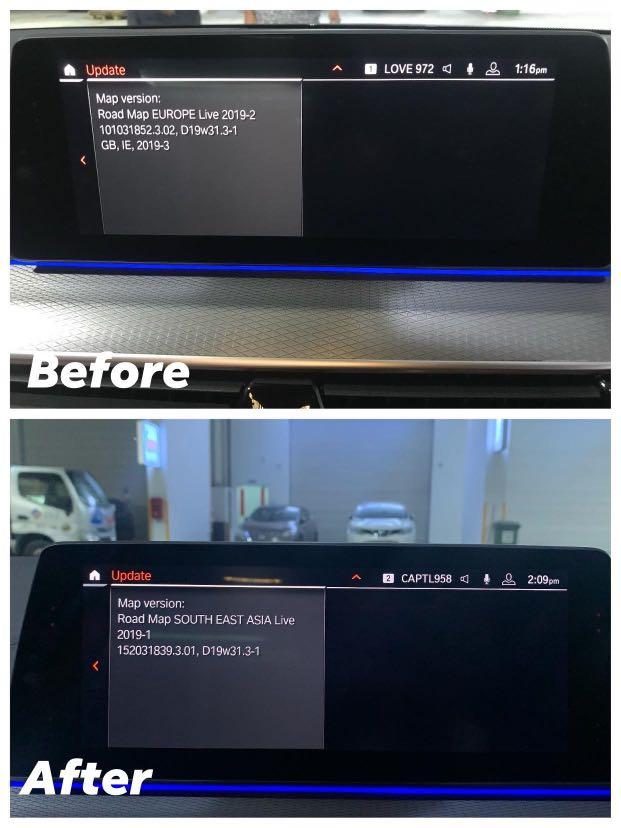 BMW MGU ID7 Map Conversion: Europe to South East Asia, Everything Else ...