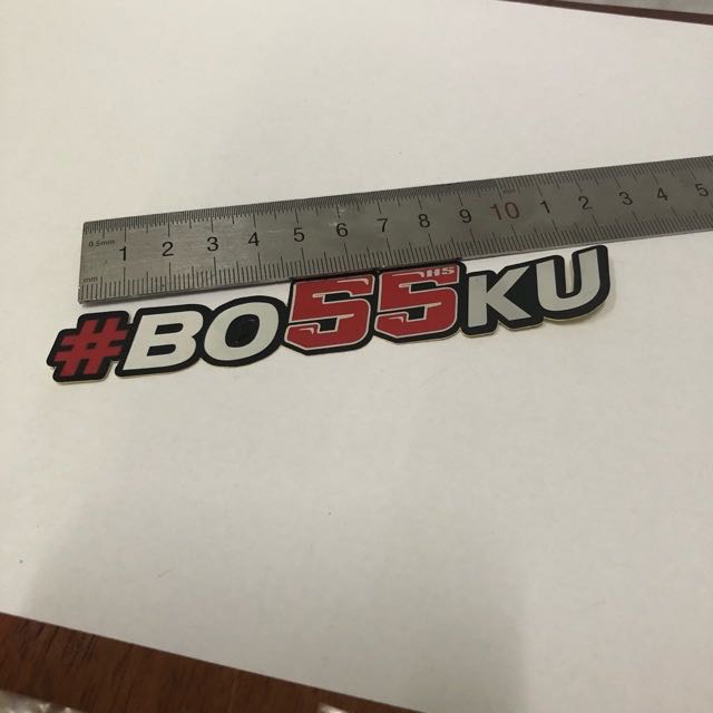 BOSSKU STICKER, Motorcycles, Motorcycle Accessories on Carousell
