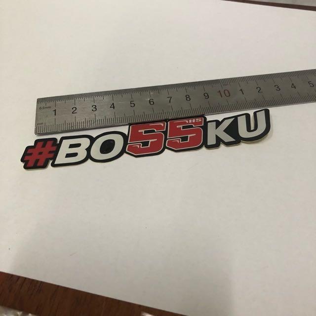BOSSKU STICKER, Motorcycles, Motorcycle Accessories on Carousell