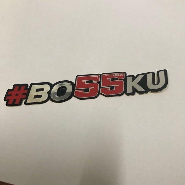 BOSSKU STICKER, Motorcycles, Motorcycle Accessories on Carousell