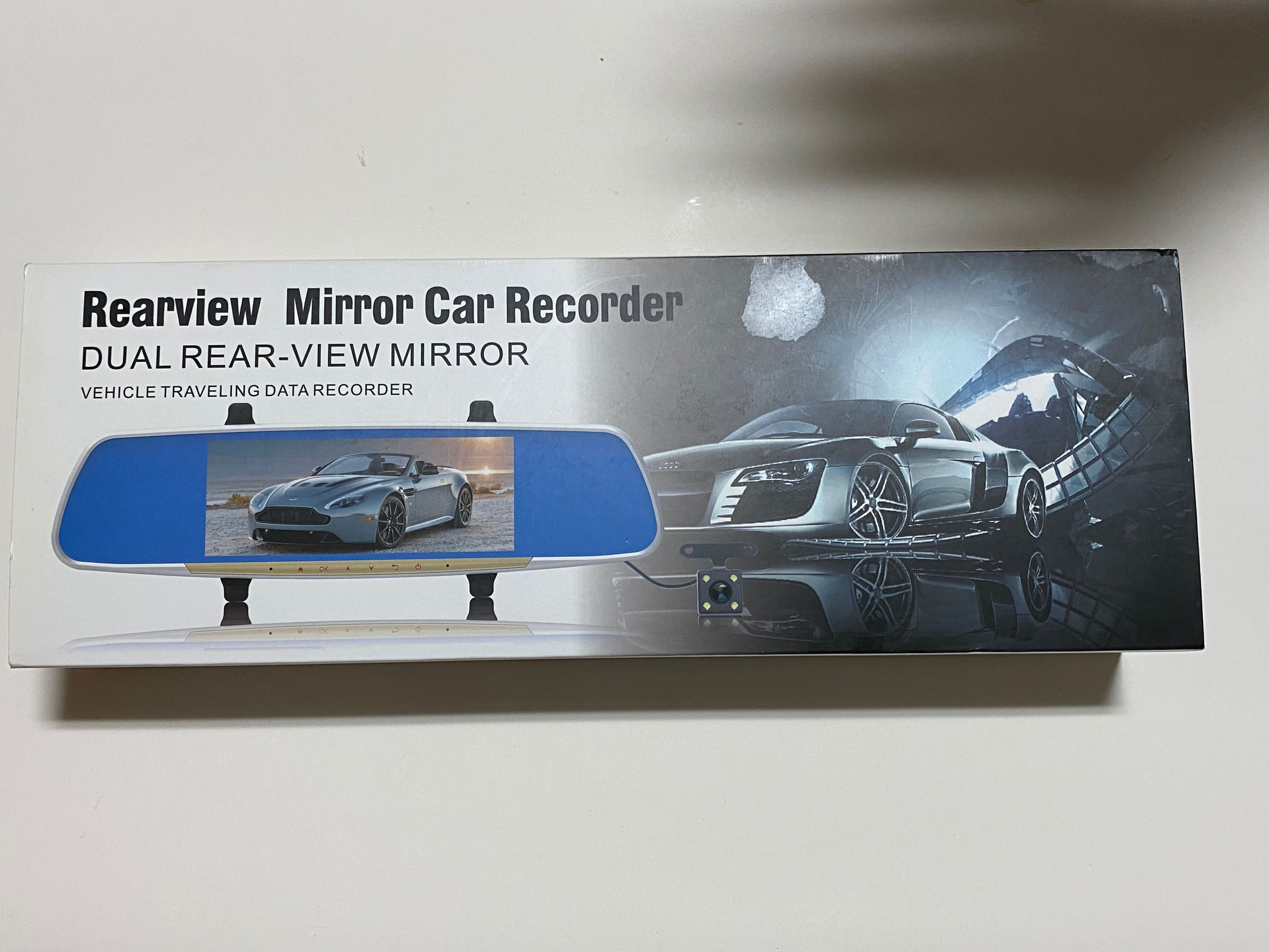 Car dual use mirror — Rear View mirror plus camera recorder, Car ...