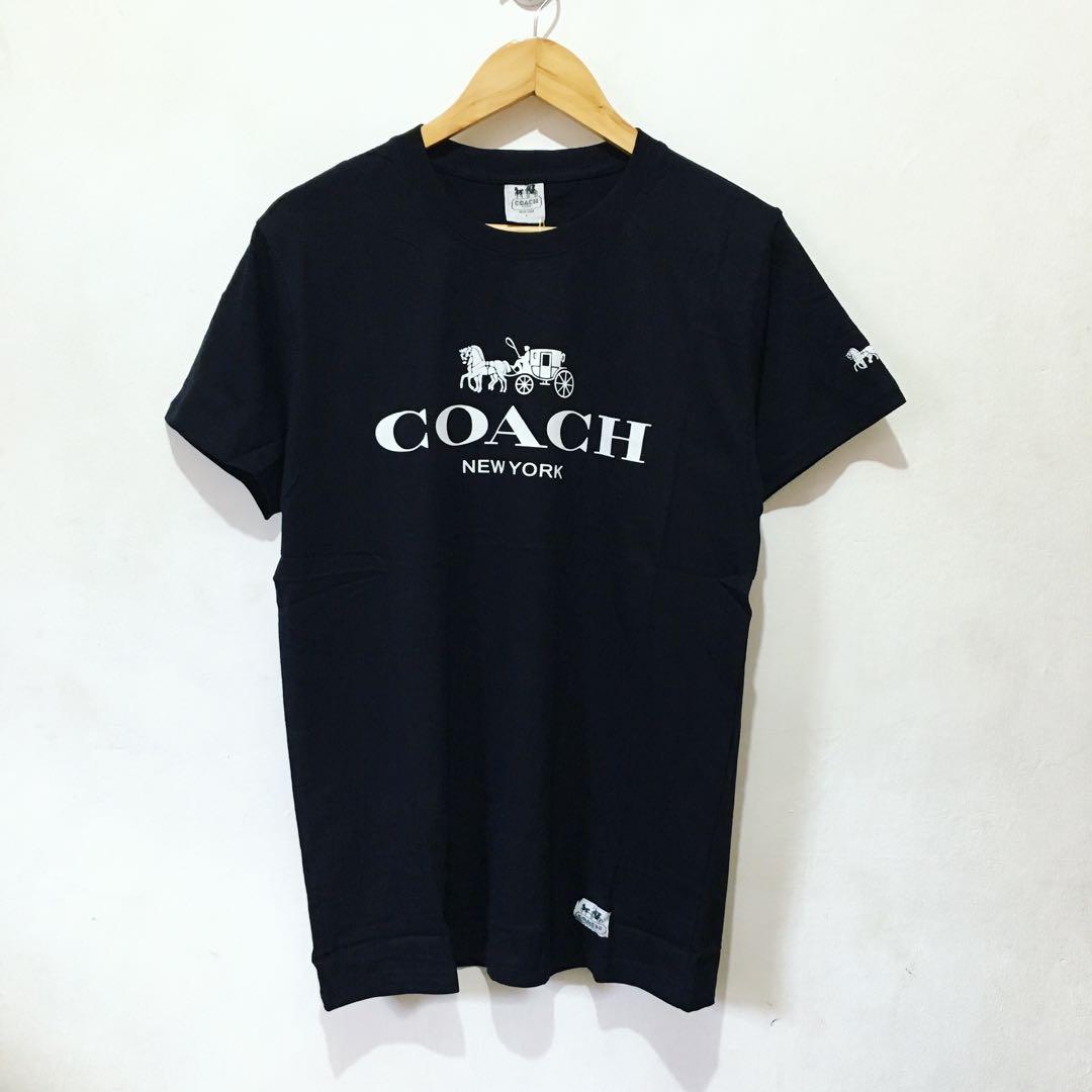 Coach logo tshirt black, Men's Fashion, Tops & Sets, Tshirts & Polo ...