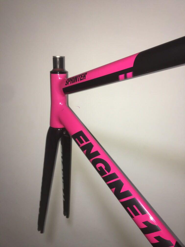 Engine 11 sprinter frameset (pink), Bicycles & PMDs, Bicycles, Fixies ...