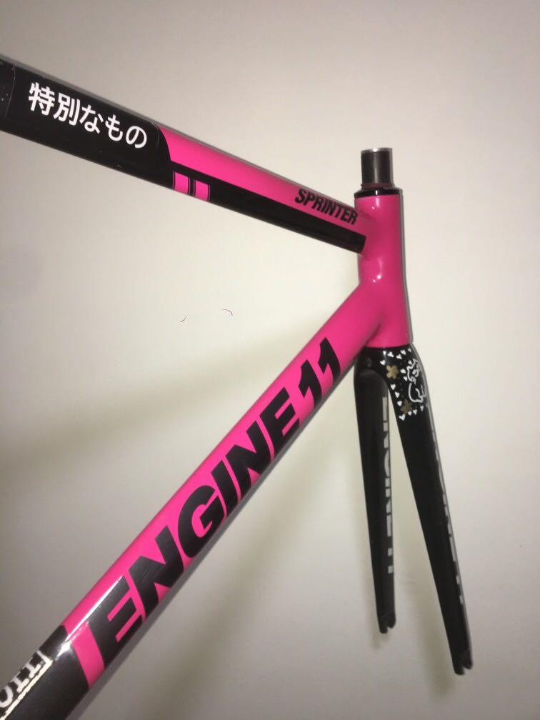 Engine 11 sprinter frameset (pink), Bicycles & PMDs, Bicycles, Fixies ...
