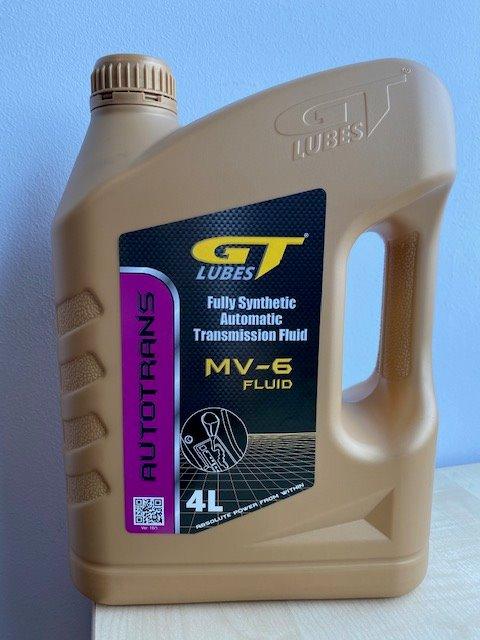 GT-LUBES AUTOTRANS MV-6 Fully Synthetic Auto Transmission fluid (4L ...