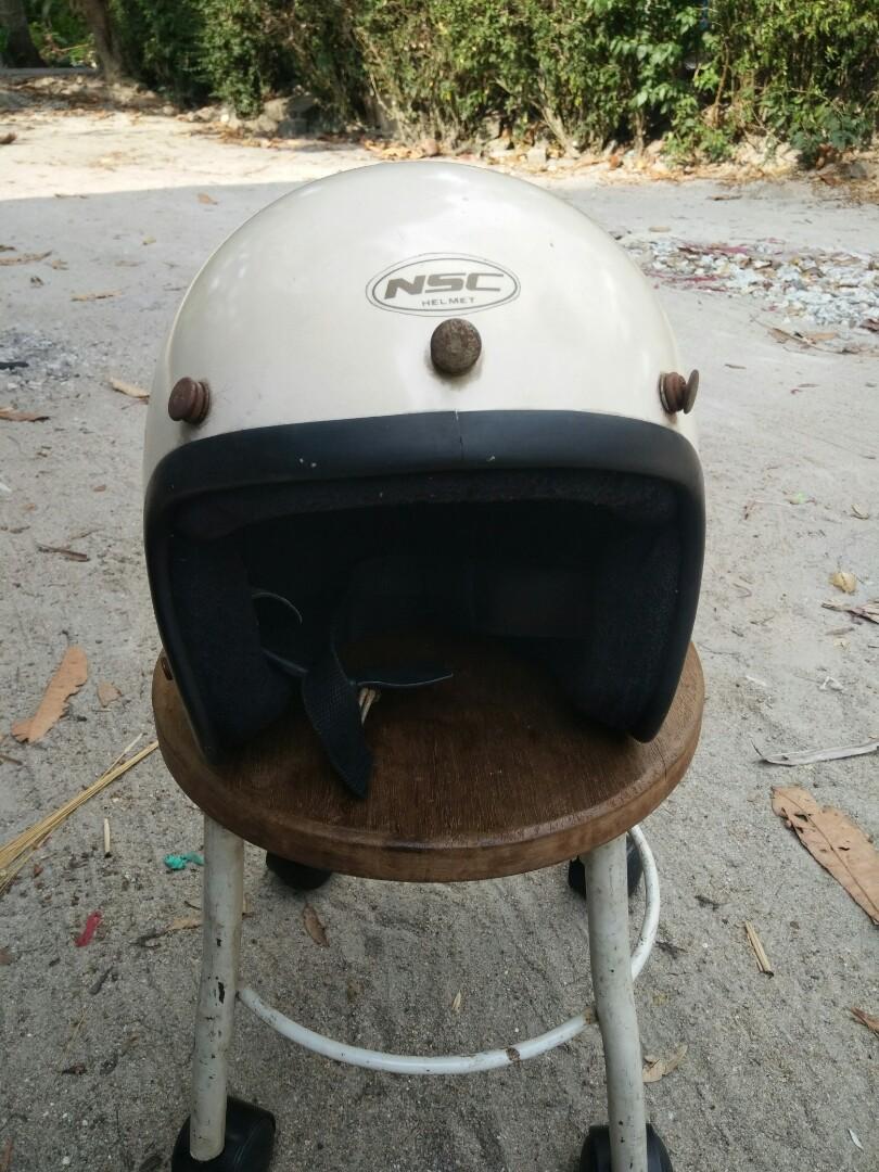 HELMET FIBER VINTAGE NSC, Auto Accessories on Carousell