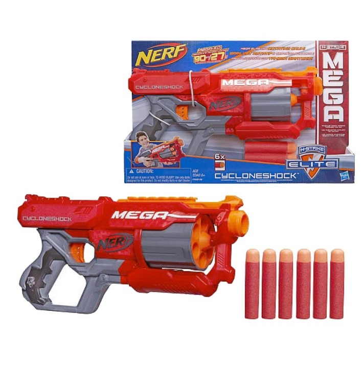 (HOT) Nerf N-Strike Elite Mega CycloneShock Blaster, Hobbies & Toys ...