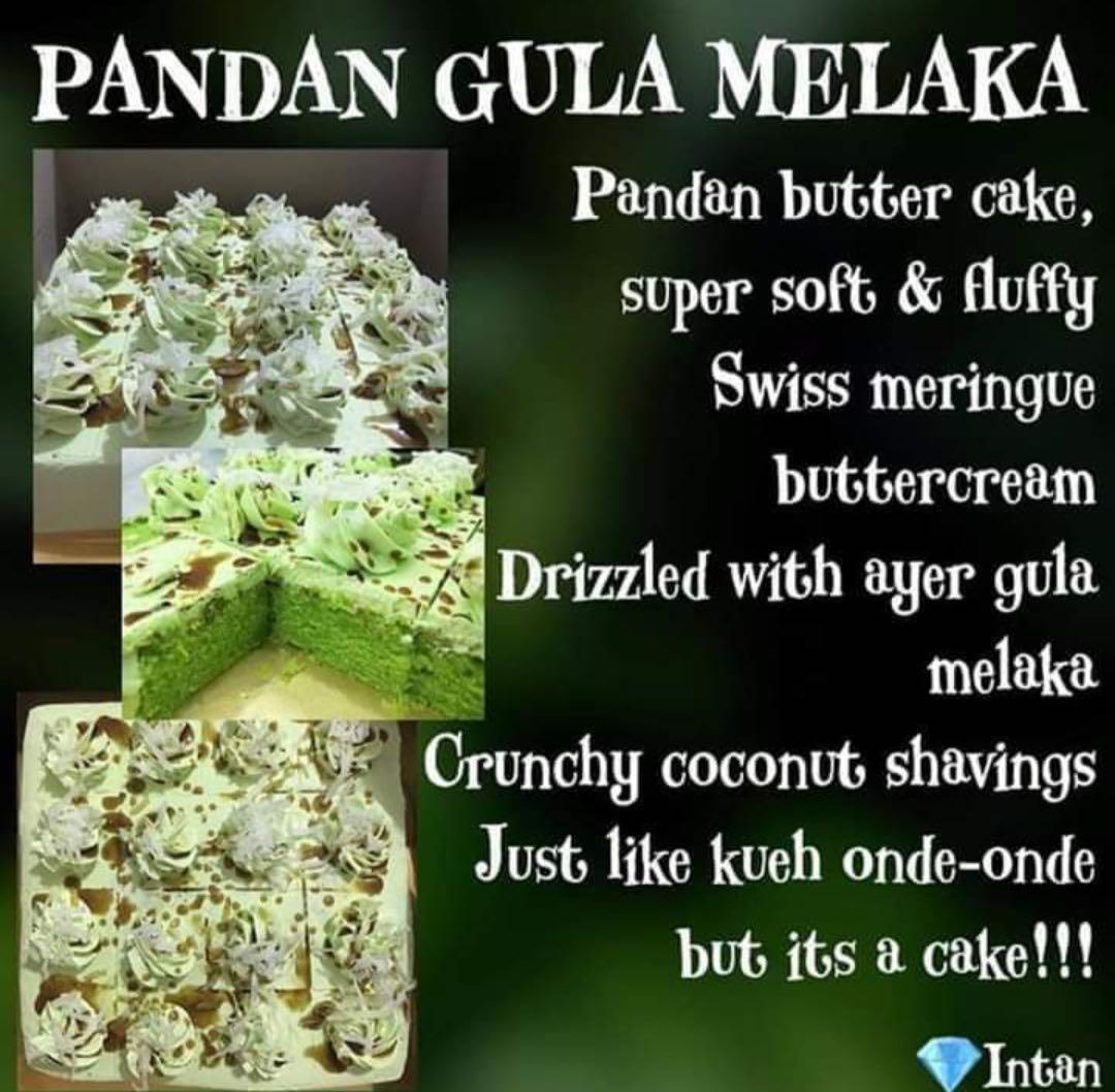 Kek pandan gula melaka, Food & Drinks, Homemade Bakes on Carousell