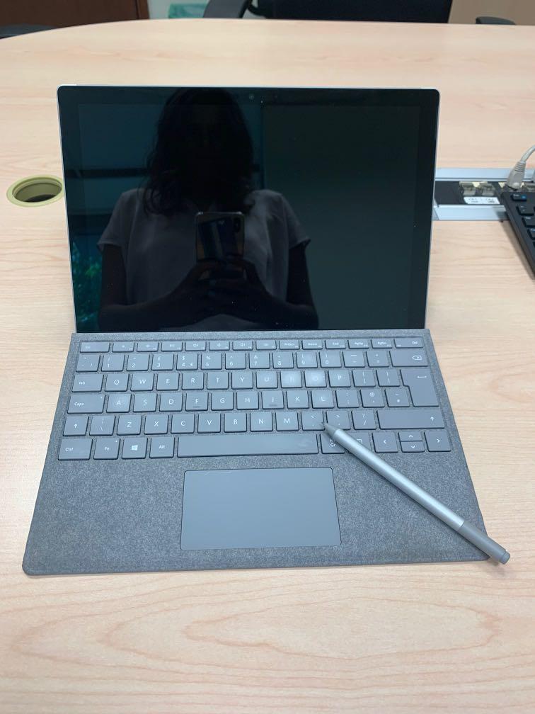 Microsoft Surface Pro 6 (Silver) with keyboard, mouse & pen ( Platinum ...
