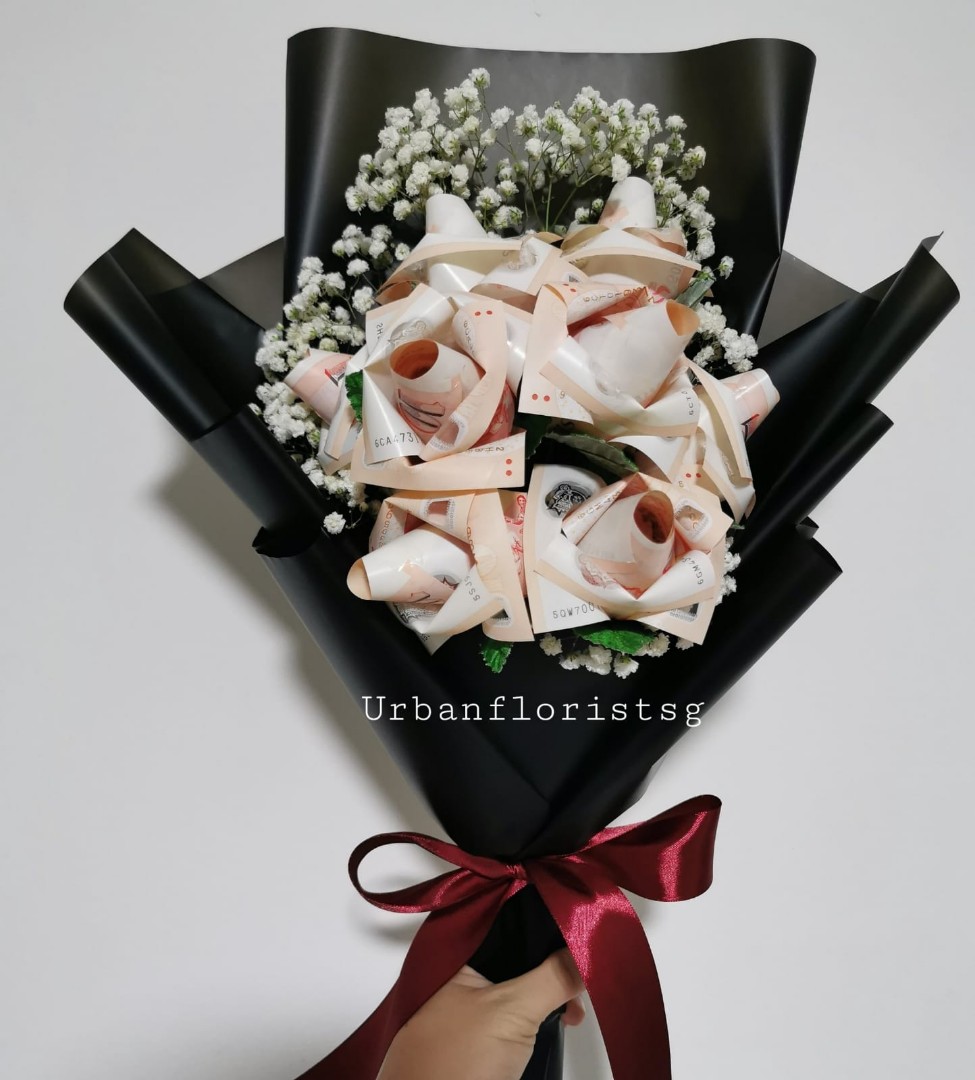 Money Rose Bouquet, Hobbies & Toys, Stationery & Craft, Flowers ...