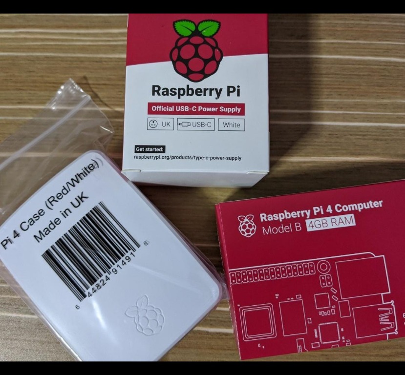 Raspberry Pi 4 Model B 4GB (Board + PSU + Case), Computers & Tech, Parts & Accessories ...