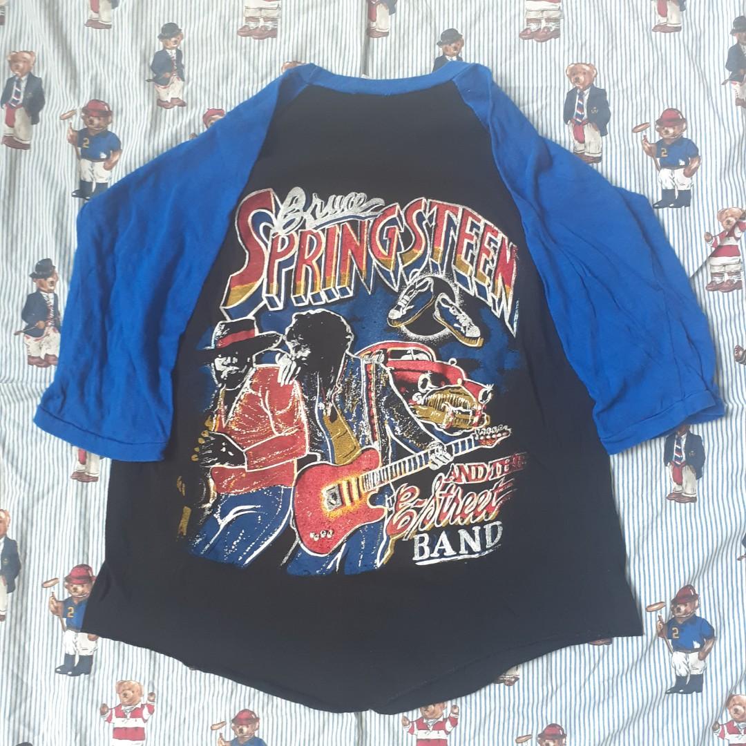 Vintage 70's Bruce Springsteen raglan, Men's Fashion, Tops & Sets ...