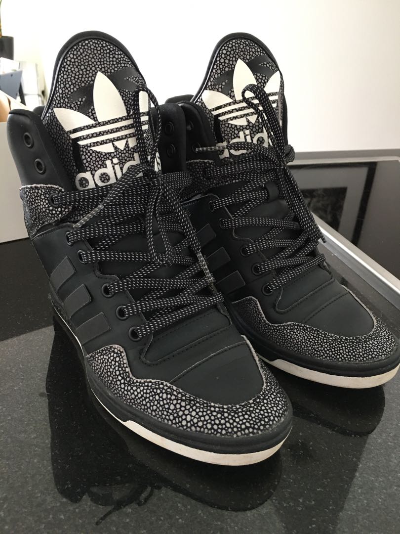 Adidas high cut wedge, Women's Fashion, Footwear, Sneakers on Carousell