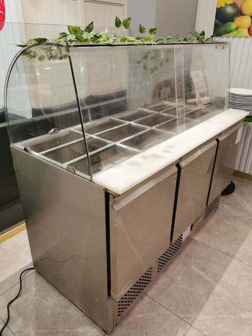 Chiller for Salad Bar & Ingredients (FREE Gastonomy Containers), TV ...