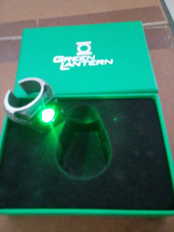 DC comics Green Lantern Light-Up Ring Cosplay Prop Replica, Hobbies ...