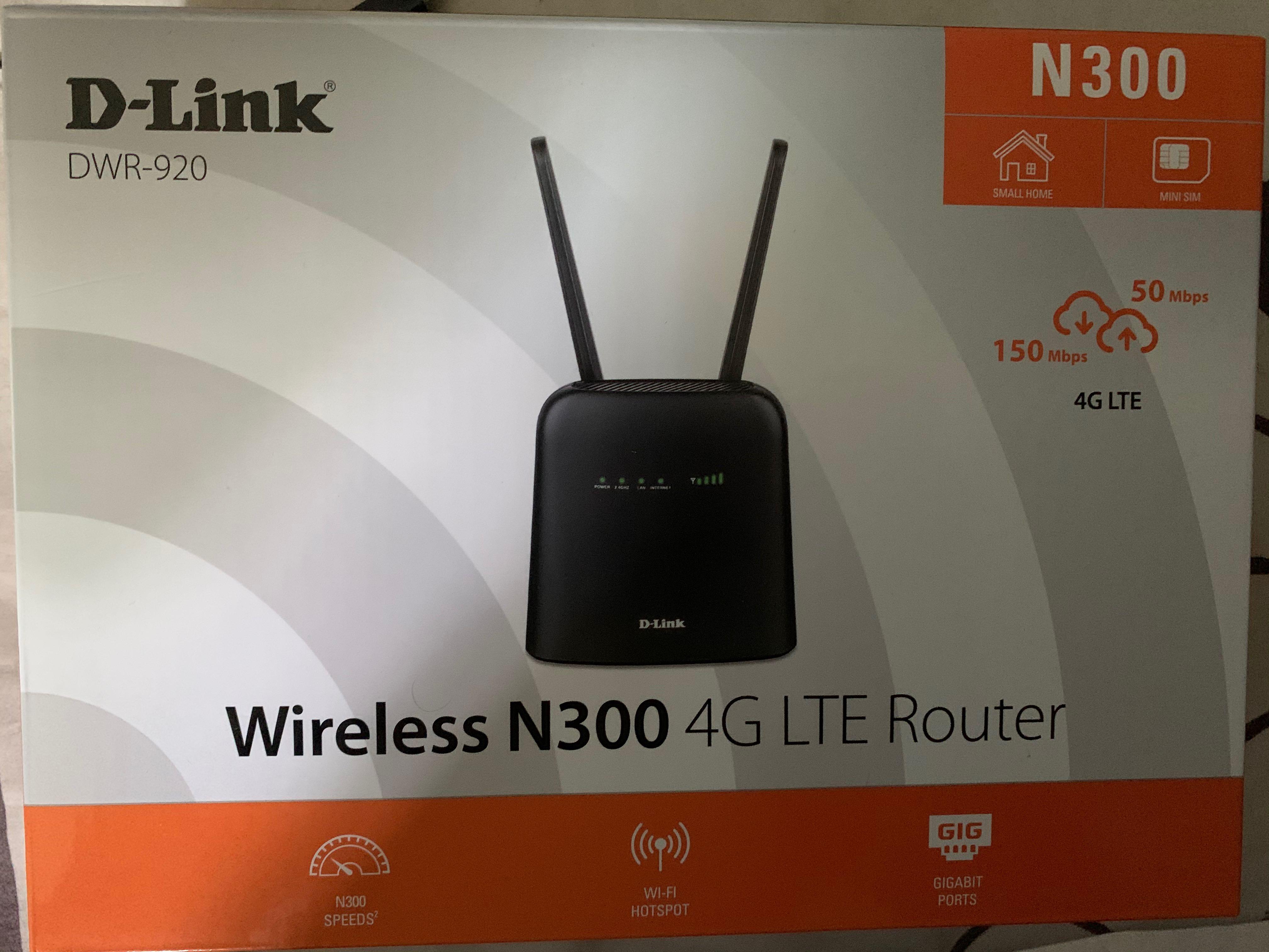 D-Link Wireless N300 4G LTE Router, Computers & Tech, Parts ...