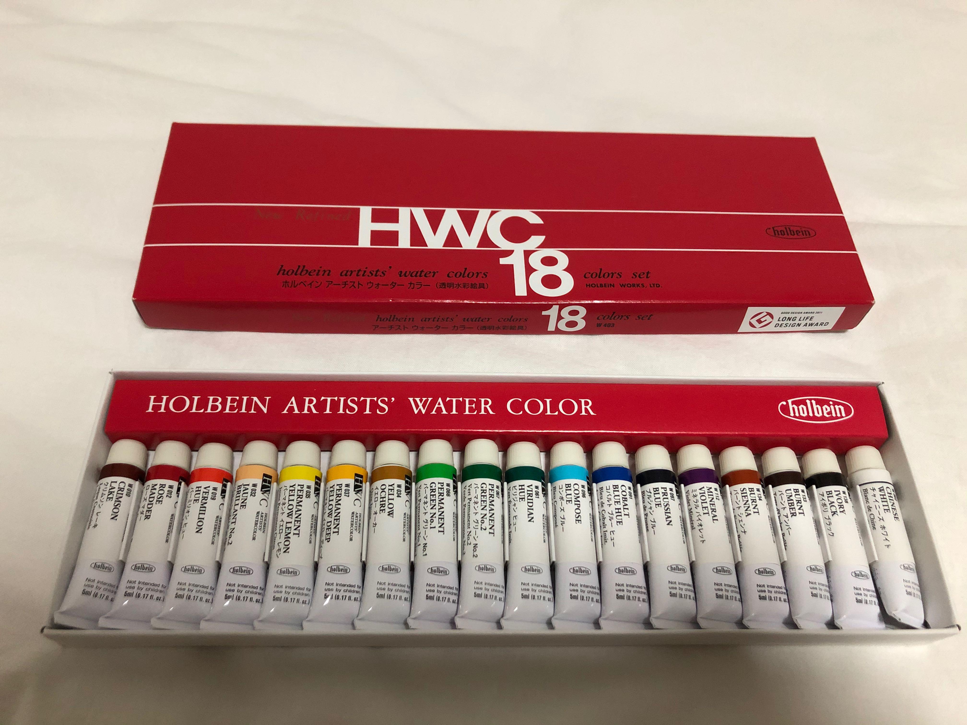 NEW Holbein 18 artists’ watercolour, Hobbies & Toys, Stationery & Craft ...