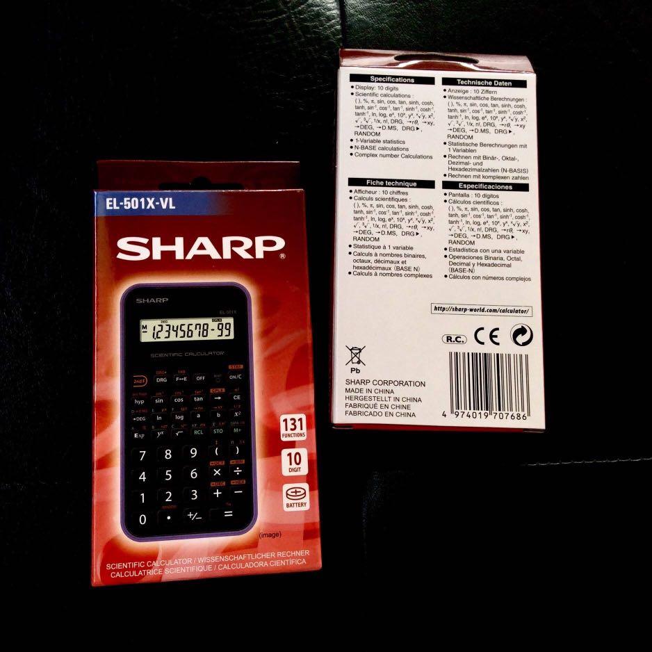 Original SHARP Scientific Calculator, Computers & Tech, Office ...