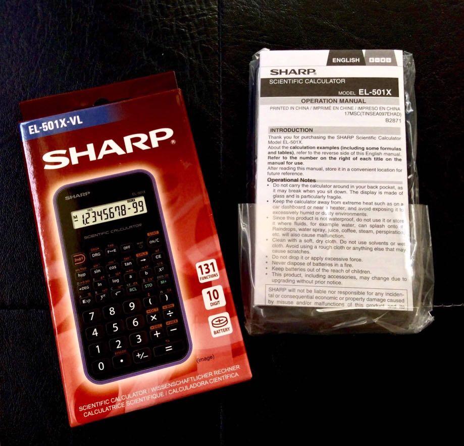 Original SHARP Scientific Calculator, Computers & Tech, Office ...