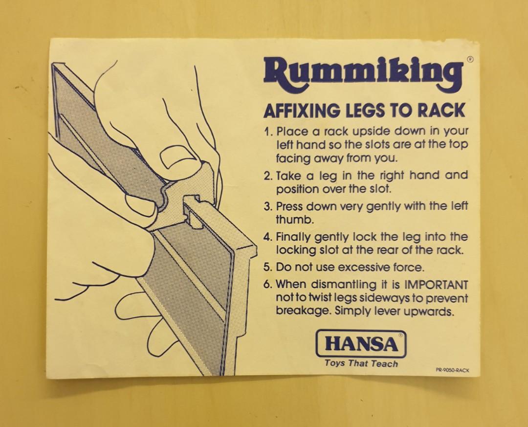 Rummiking Game By Hansa. It's Mahjong...Rummy..Canasta...All Rolled ...