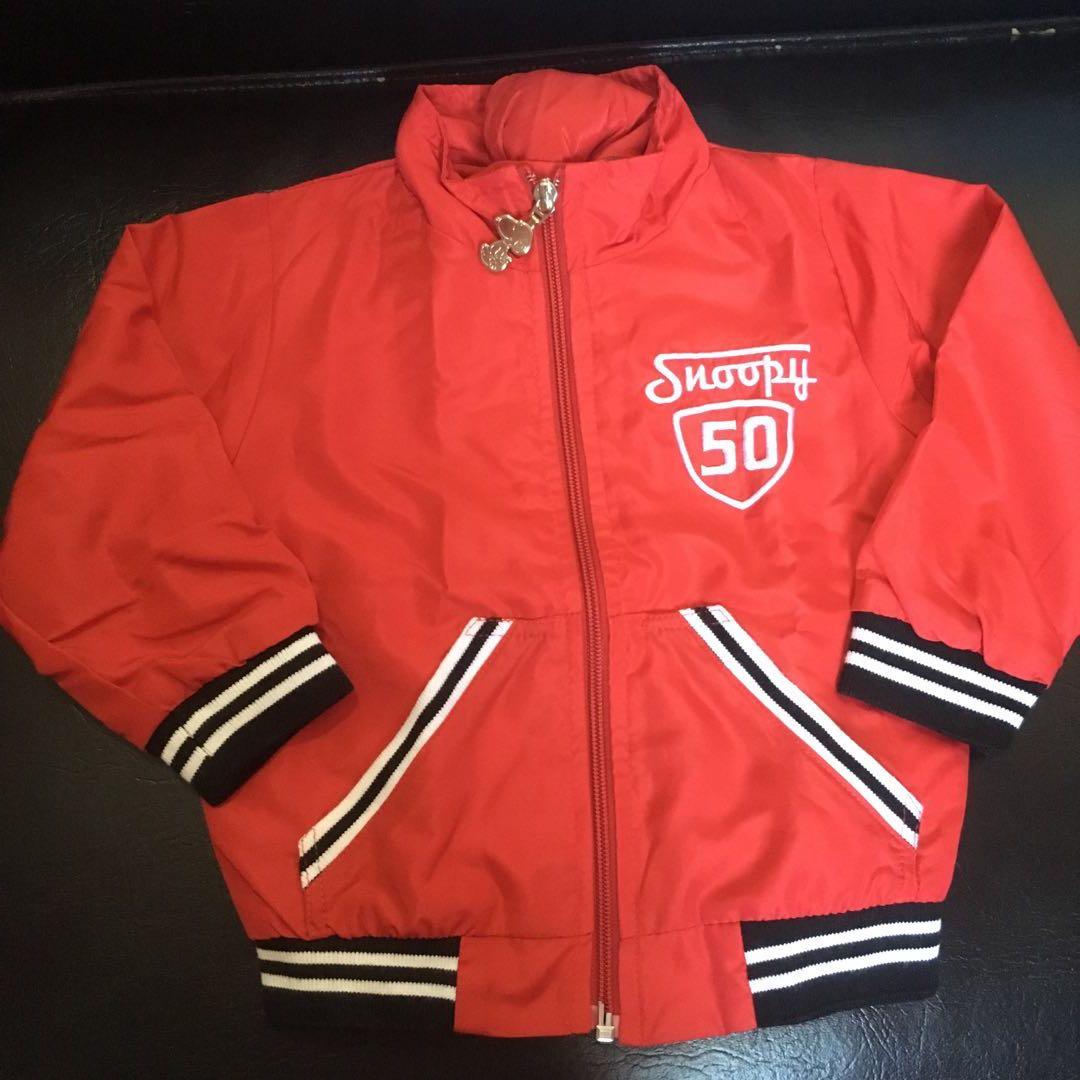 Snoopy Racing jacket, Babies & Kids, Babies & Kids Fashion on Carousell