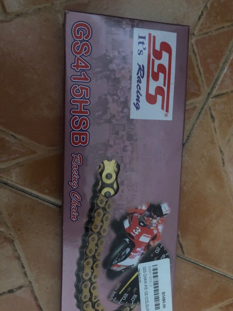 SSS chain 415, Motorcycles, Motorcycle Accessories on Carousell