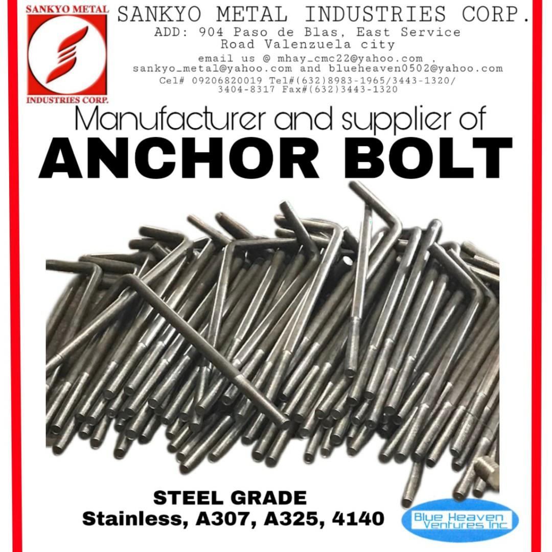 Stud bolt , sag rod , threaded rod , anchor bolt , j bolt , u bolt ...