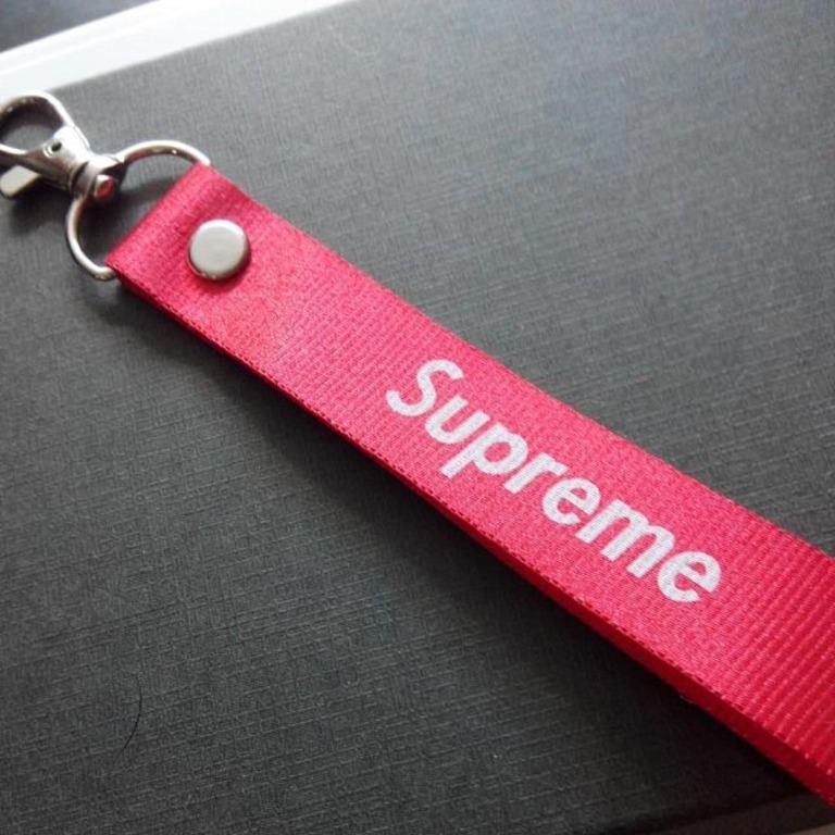 Supreme Red Keychain Hang Tag, Men's Fashion, Bags, Belt bags, Clutches ...