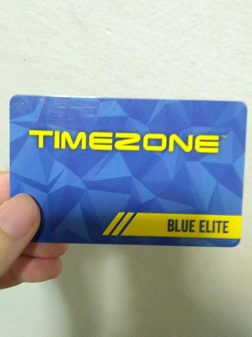 TIMEZONE blue elite card, Tickets & Vouchers, Vouchers on Carousell