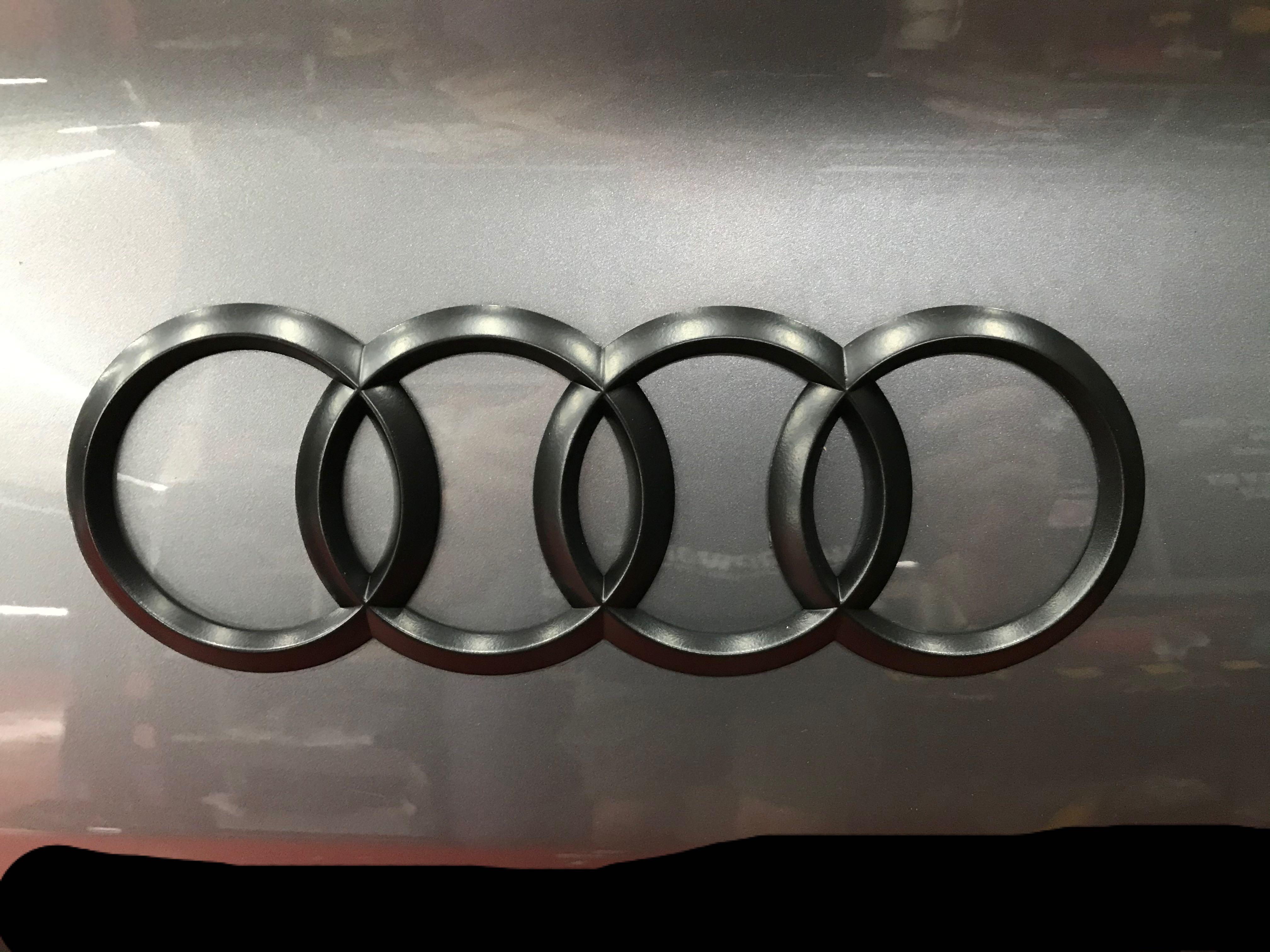 Audi front & rear logo plasti dip, Car Accessories, Accessories on ...