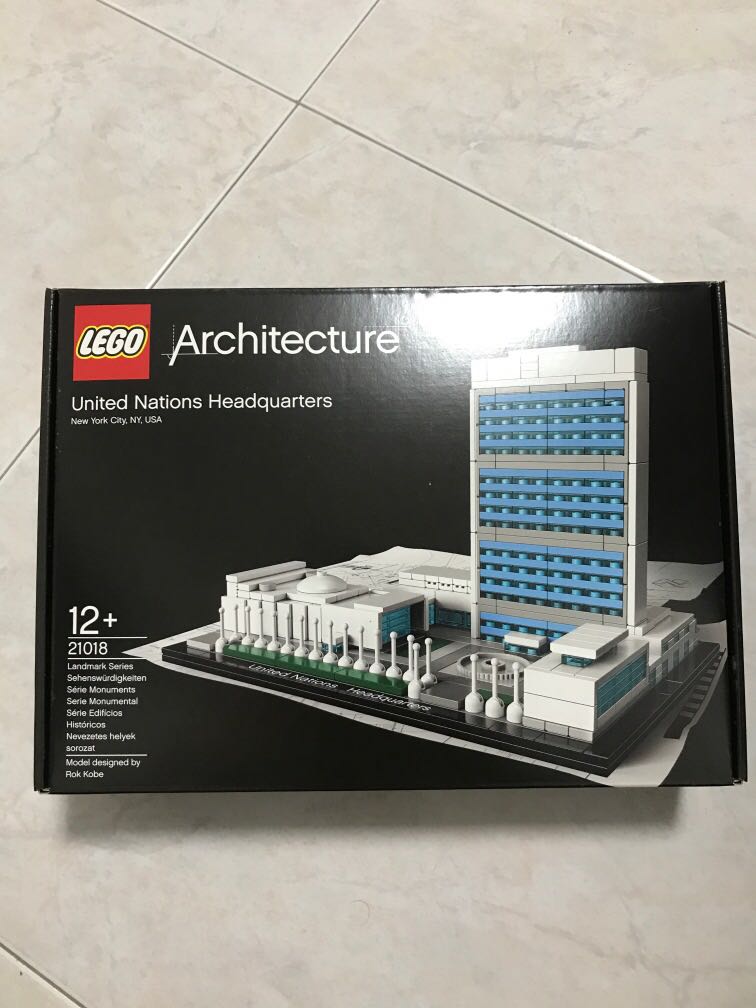 BNIB Lego Architecture 21018 United Nations Headquarters, Hobbies ...