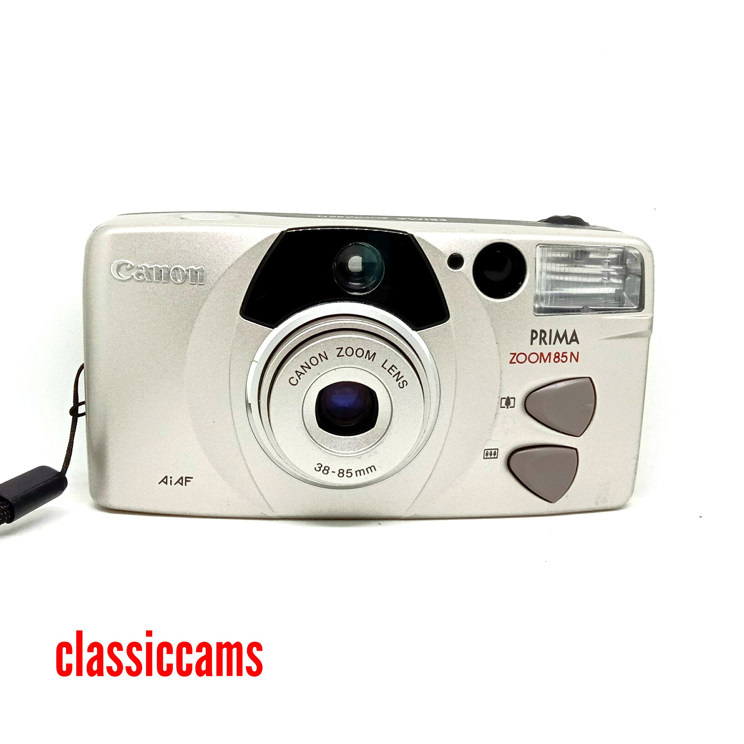 Canon Prima Zoom 85N 35mm Film Camera, Photography, Cameras on Carousell