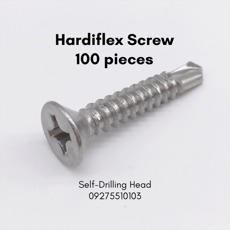 Hardiflex Screw (100 pieces), Commercial & Industrial, Construction ...
