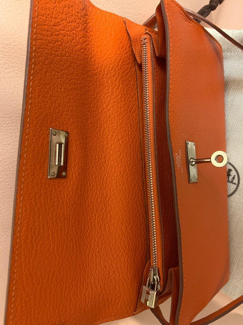 Hermes Kelly Long Wallet (Full Set) Authentic, Women's Fashion, Bags ...
