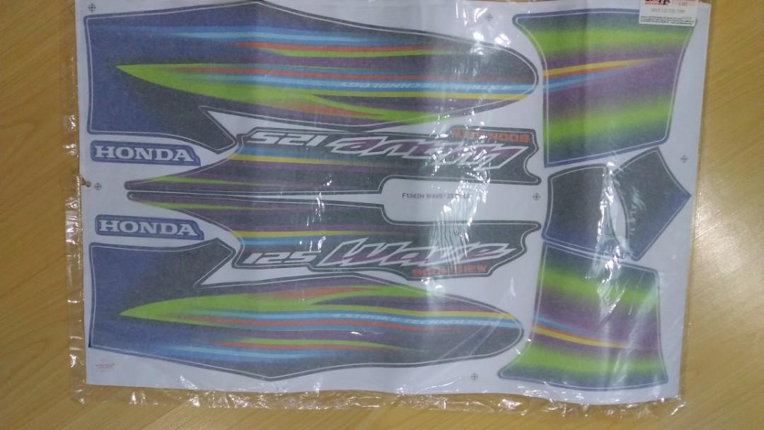 Honda Wave S Decal, Motorcycles, Motorcycle Accessories on Carousell