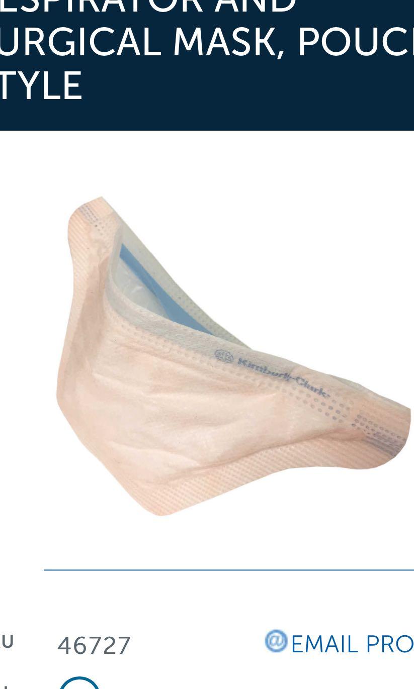 *現貨* Kimberly Clark N95 口罩 中碼 一盒35個 46727 FLUIDSHIELD* PFR95* N95 ...